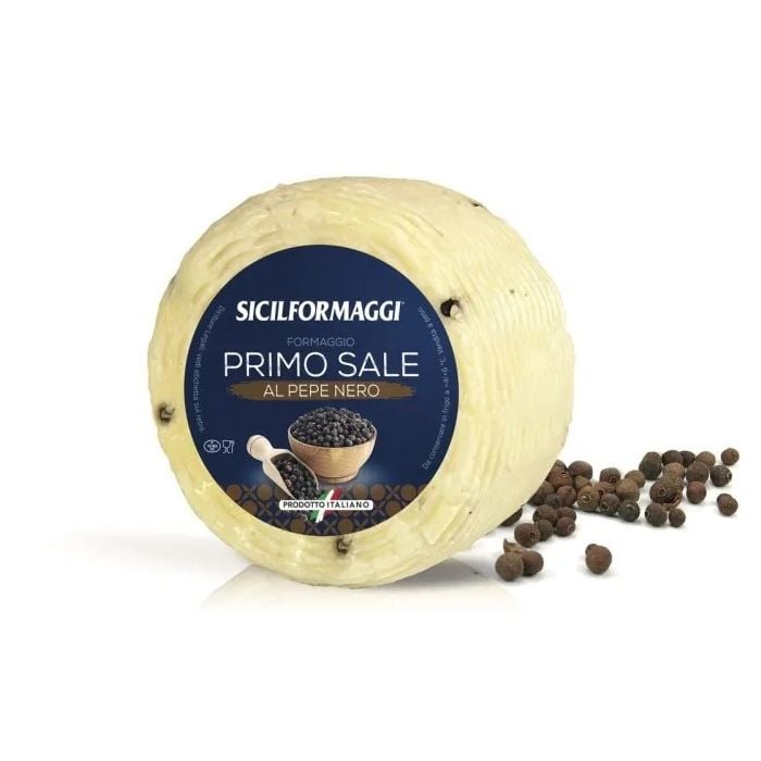 Sicilformaggi Mini Primo Sale con Pepe Nero - Sicilian Mixed-Milk Fresh ...
