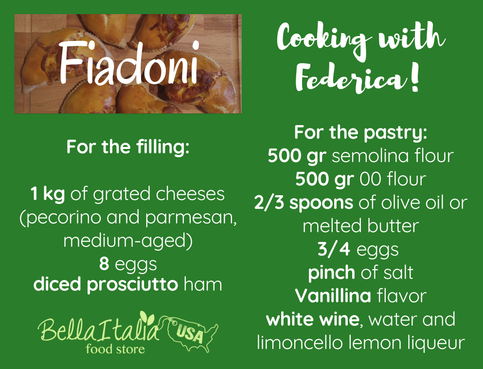Cooking with Federica: Fiadoni di Zia Angelina - BellaItalia Food Store